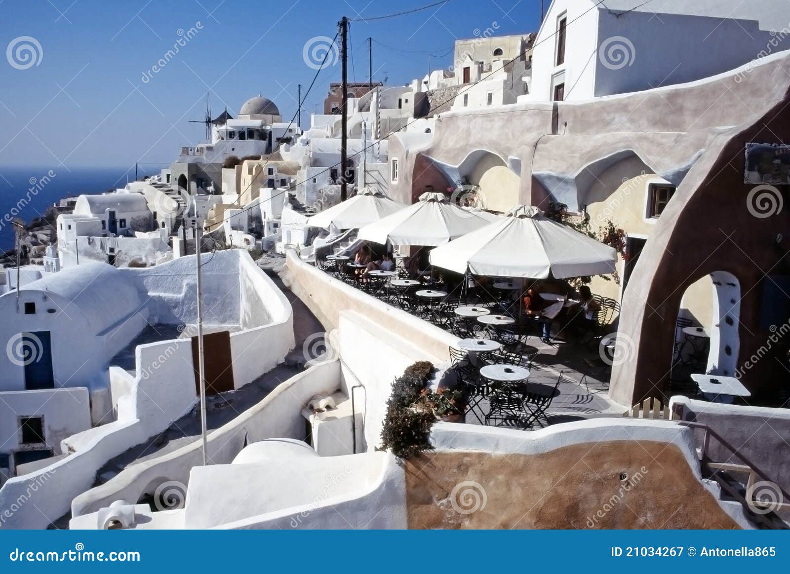 Console De Santorini, Cyclades, Gregos Fotografia Editorial - Imagem de ...