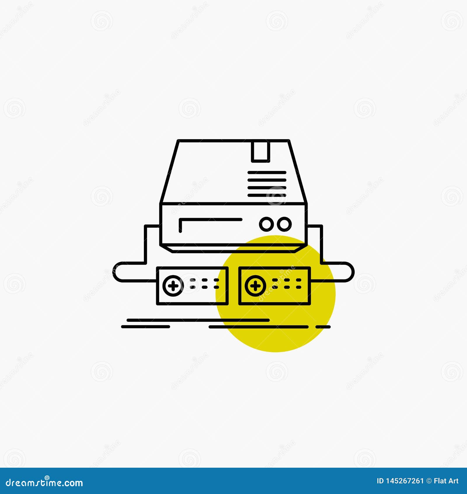 Console, Game, Gaming, Pad, Drive Line Icon Stock Vector - Illustration ...