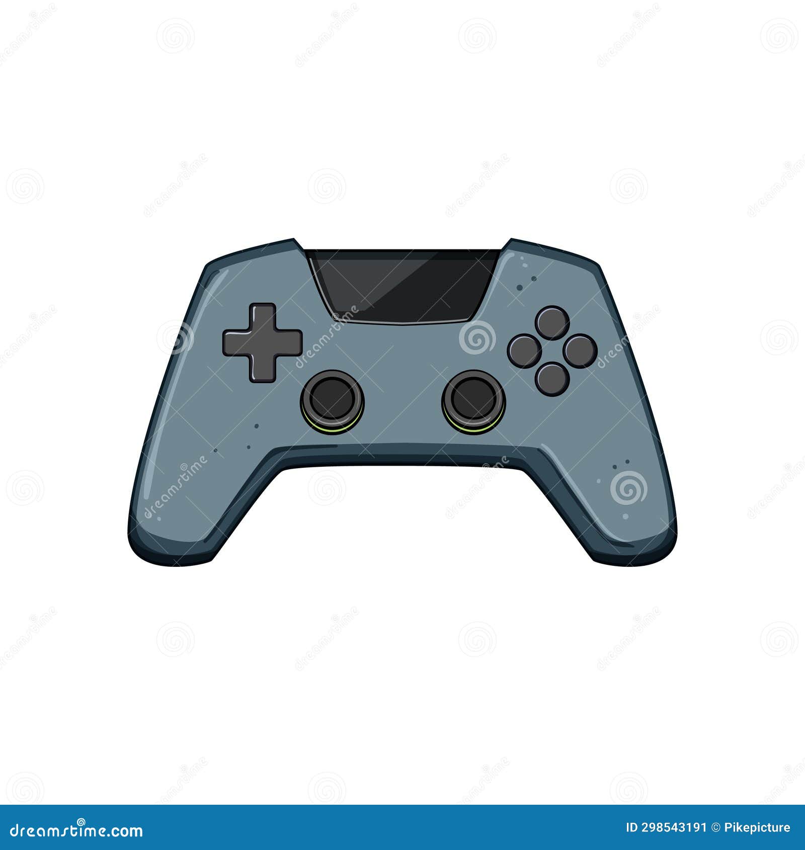 Console Gamepad Cartoon Vector Illustration Stock Illustration ...