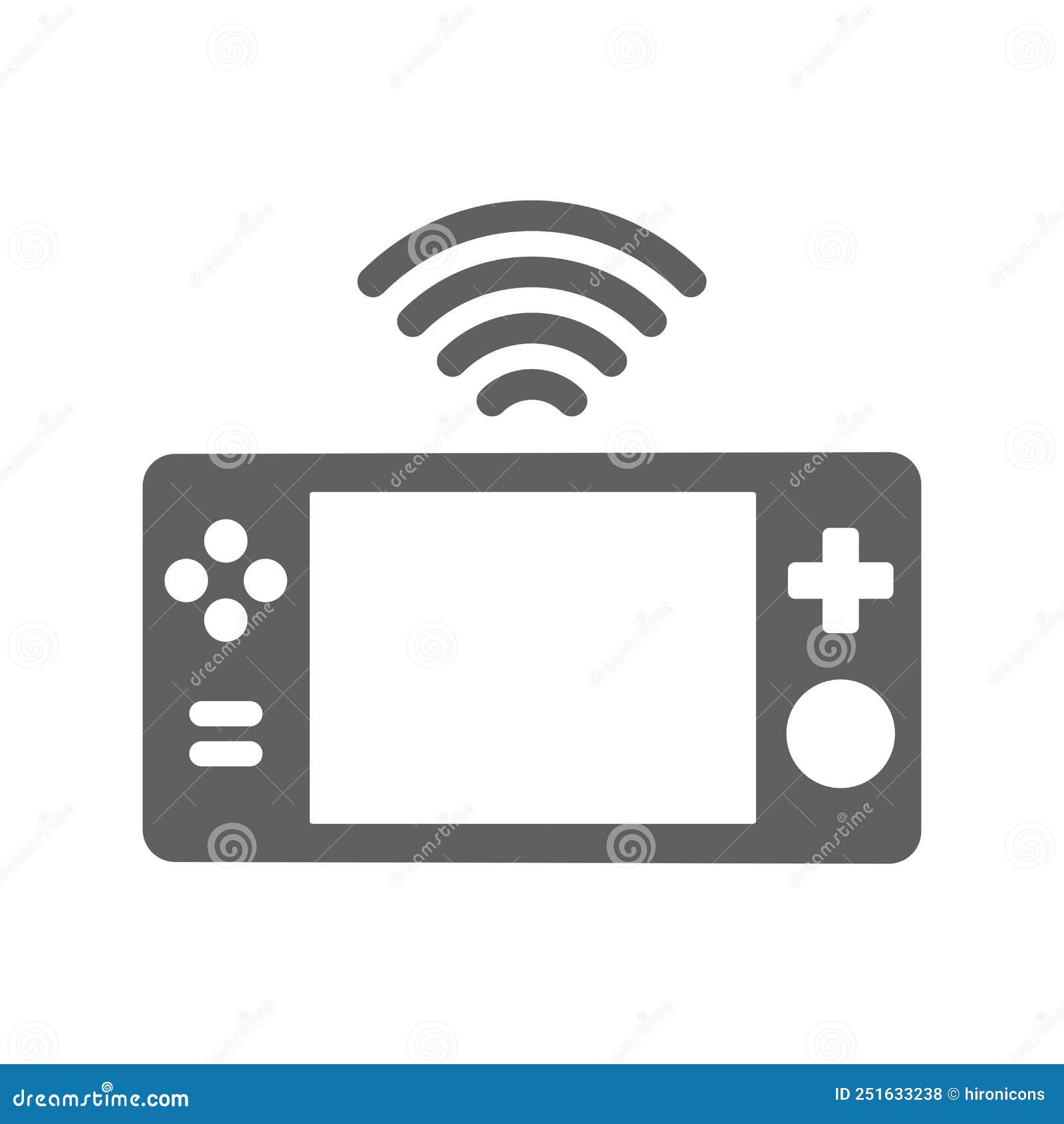 Console, Gaming, Portable, Video Icon. Gray Vector Graphics Stock ...