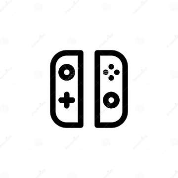 Console Joystick Controller Icon Stock Vector - Illustration of keypad ...