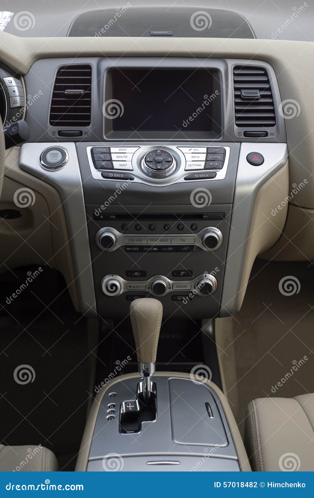 Console panel of car stock photo. Image of black, display - 57018482