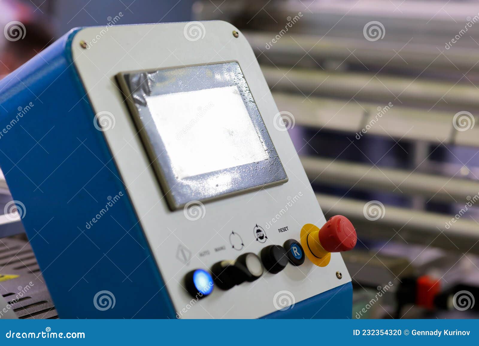 Console with Touch Screen Control Panel Stock Photo - Image of panel ...