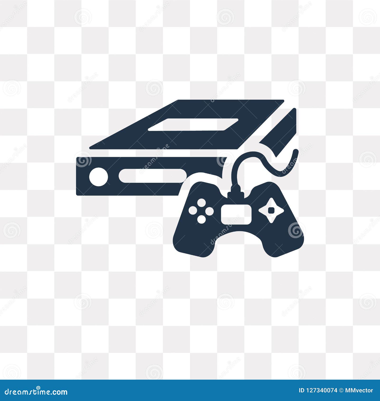 Console Vector Icon Isolated on Transparent Background, Console Stock ...