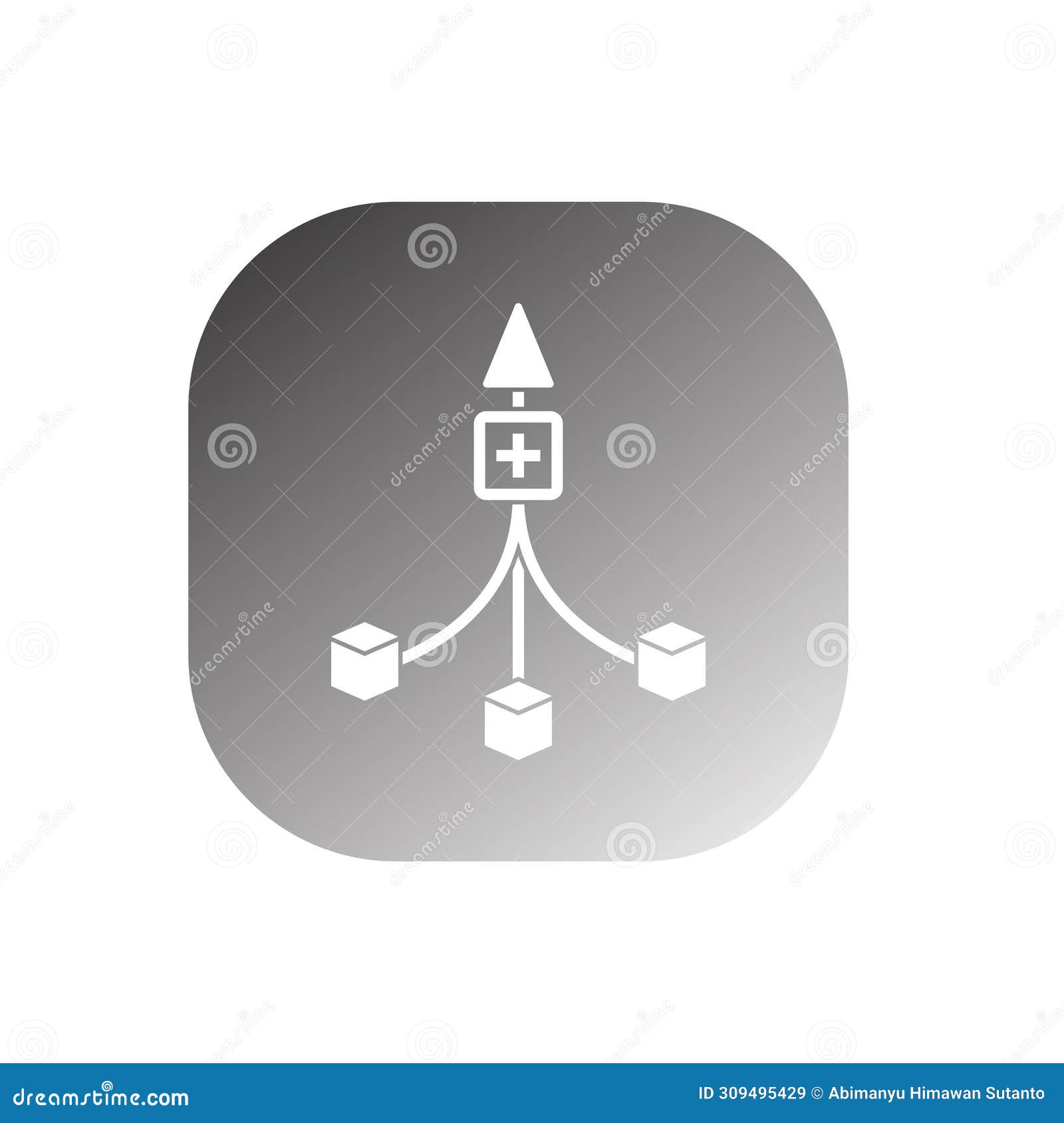 Consolidation icon vector stock illustration. Illustration of structure ...