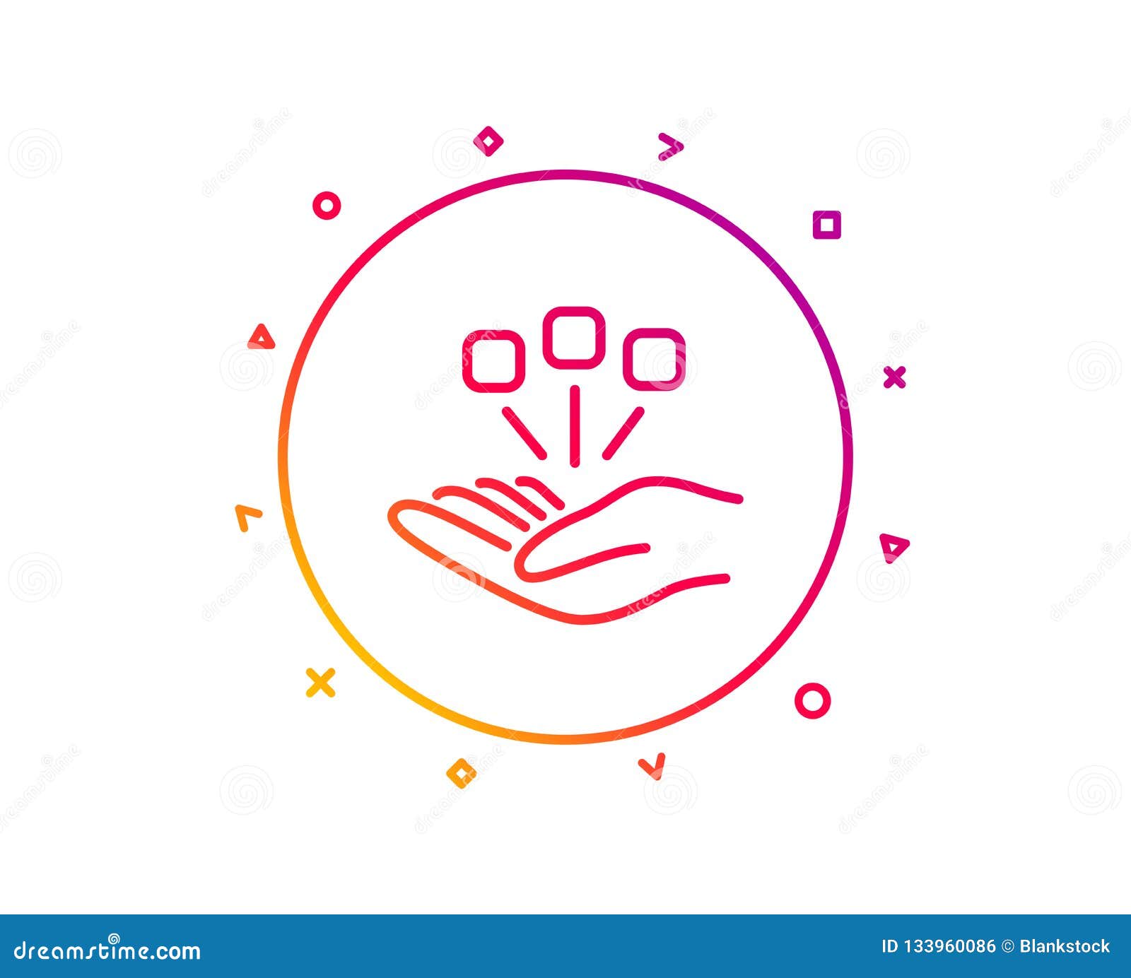 Consolidation Line Icon. Business Strategy Sign. Vector Stock Vector ...