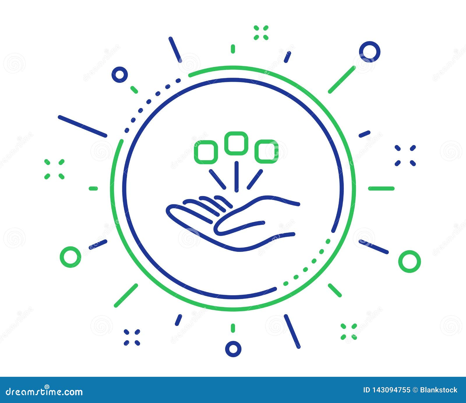 Consolidation Line Icon. Business Strategy Sign. Vector Stock Vector ...