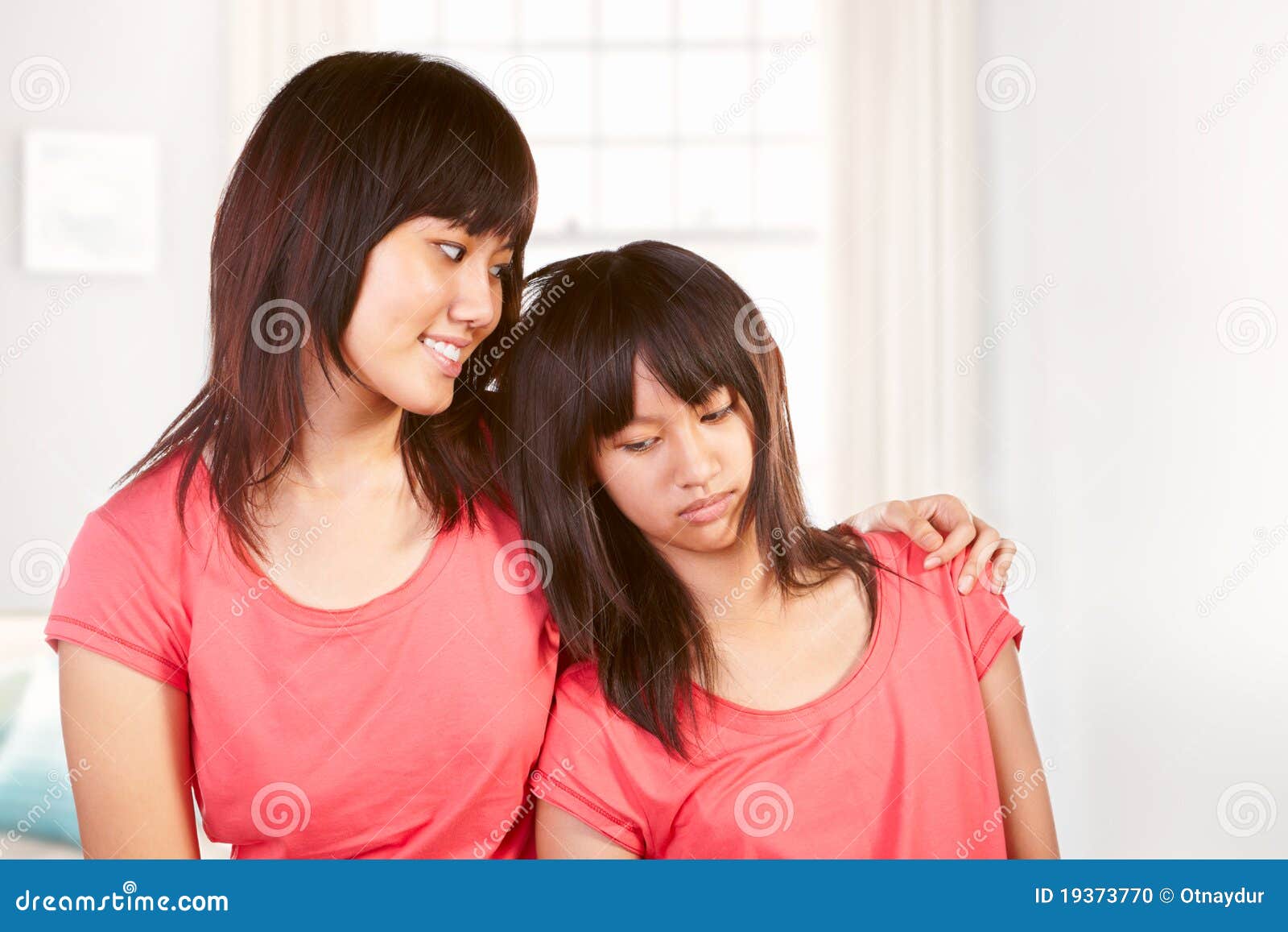 Consoling stock photo. Image of female, shoulder, girls - 19373770