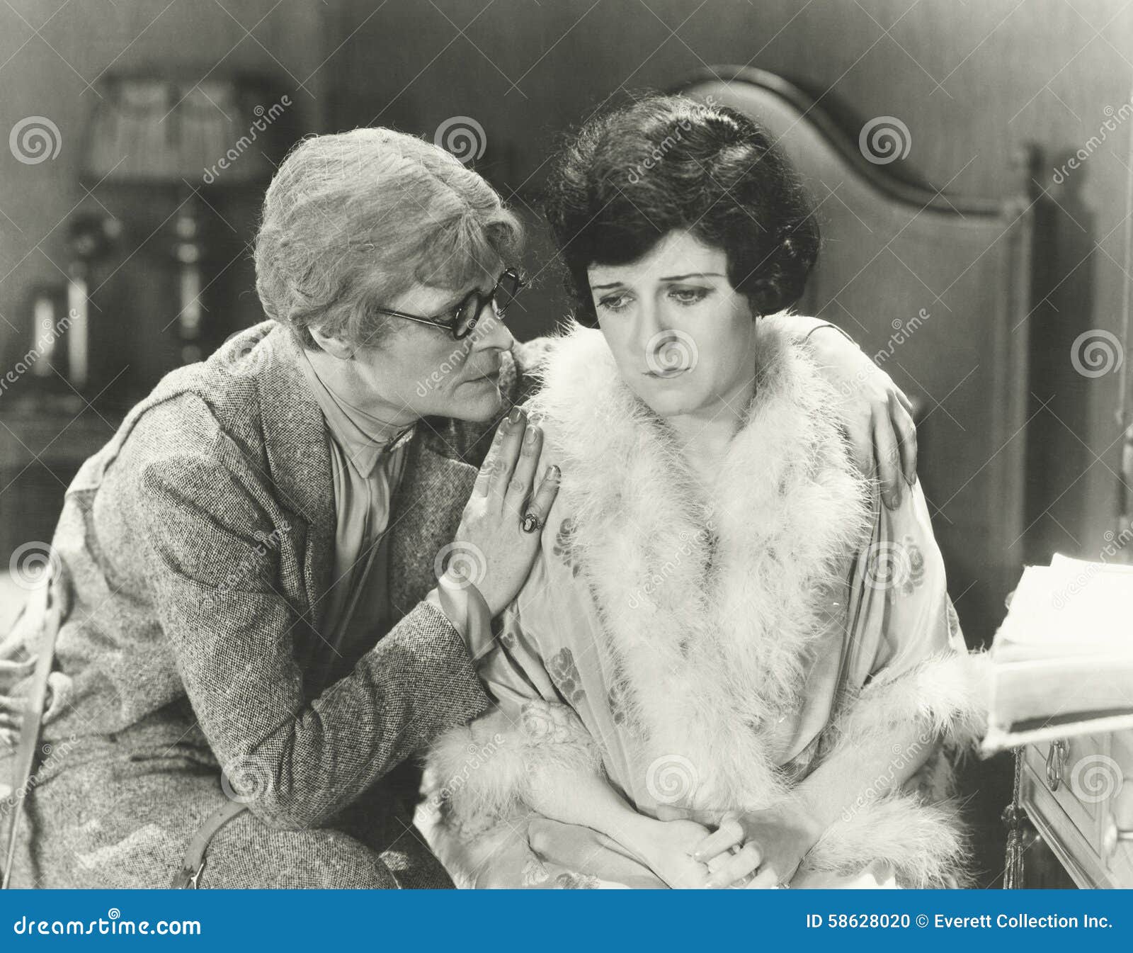 Consoling a friend stock photo. Image of bonding, black - 58628020