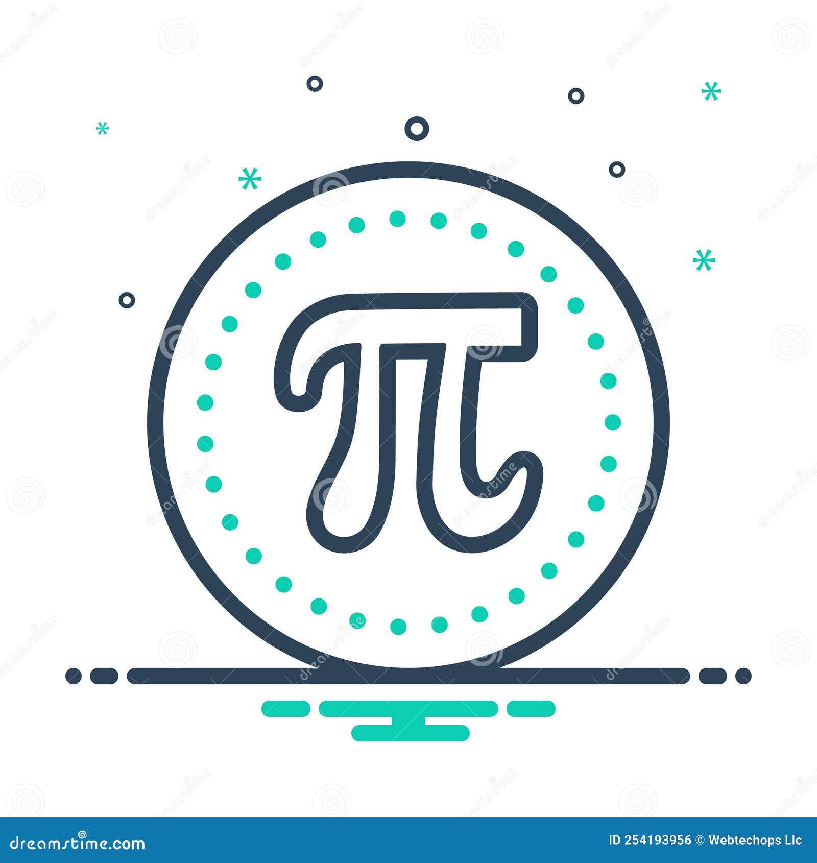 Mix Icon for Const, Constant and Stable Stock Illustration ...