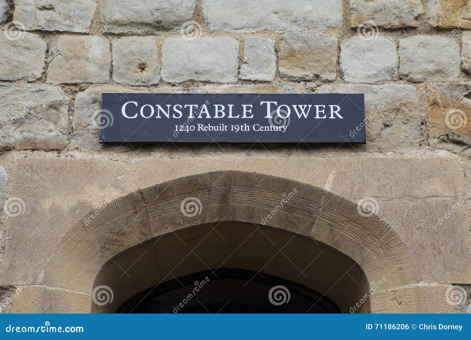 Constable Tower at the Tower of London Stock Photo - Image of england ...
