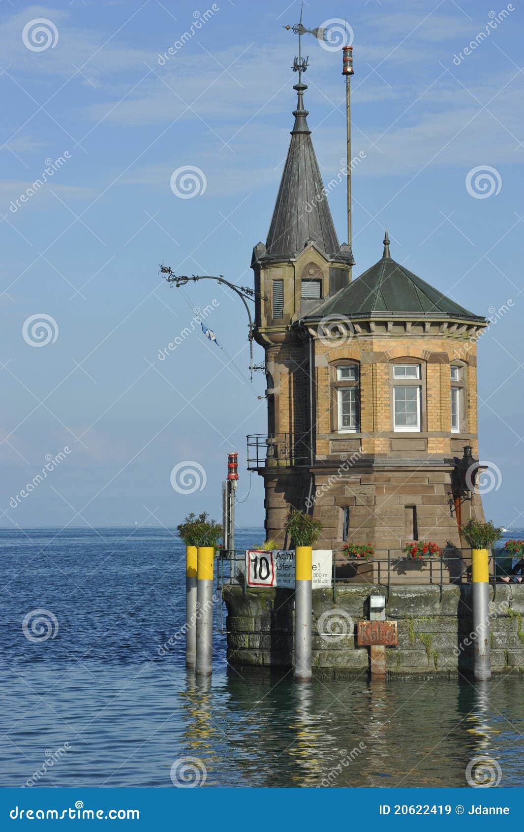 Constance Harbor, Port Entrance Building Editorial Stock Image - Image ...
