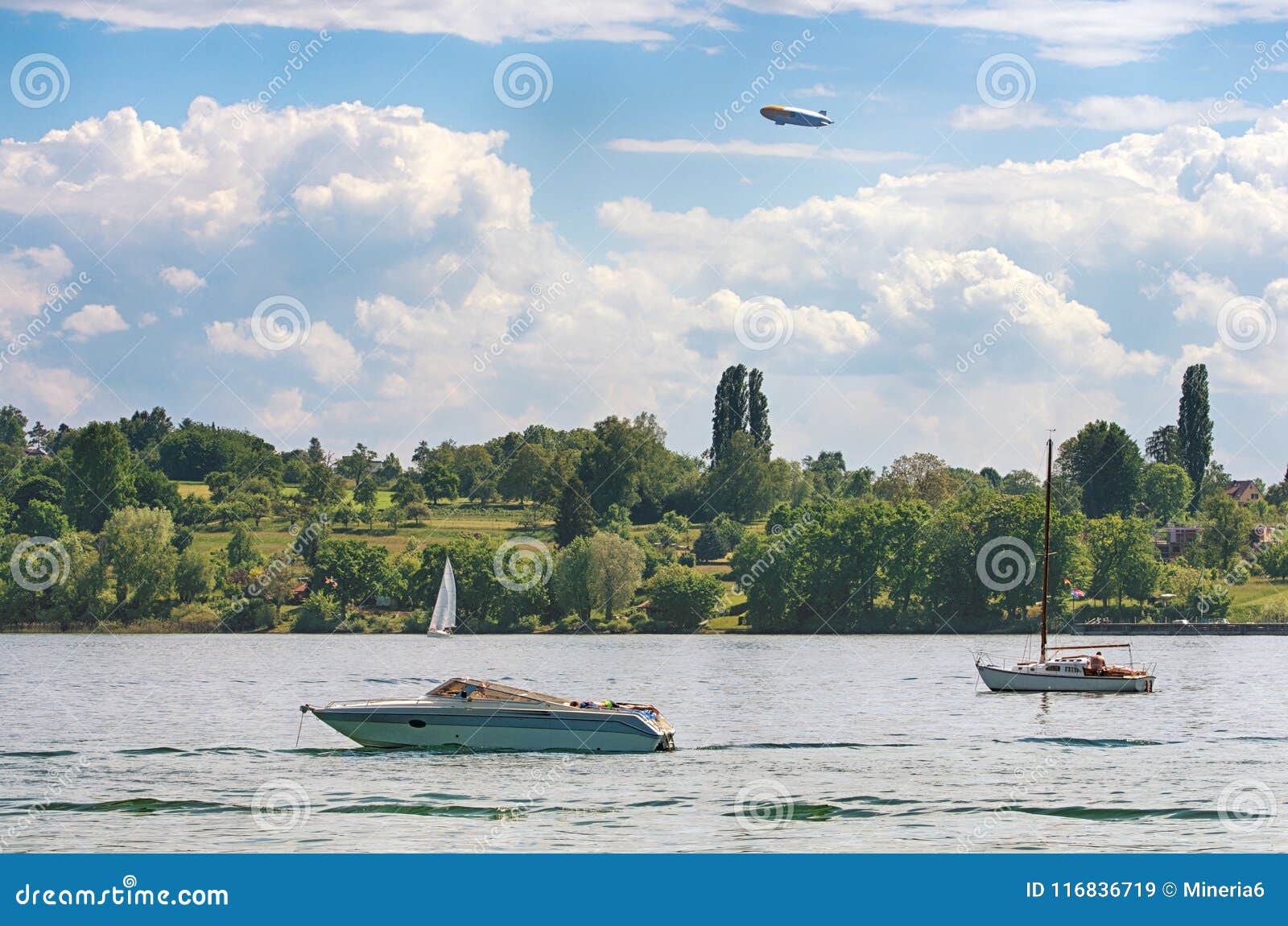 Constance See, Deutschland, Ansicht Von Mainau Insel Stockbild - Bild ...
