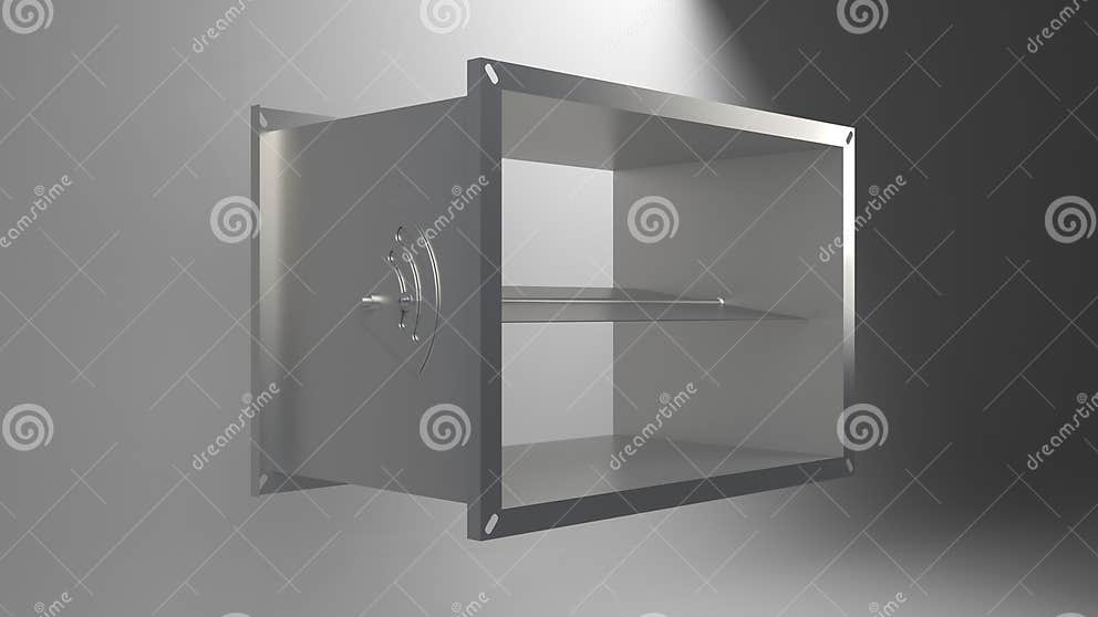 Constant Air Volume CAV Unit Box Stock Illustration - Illustration of ...