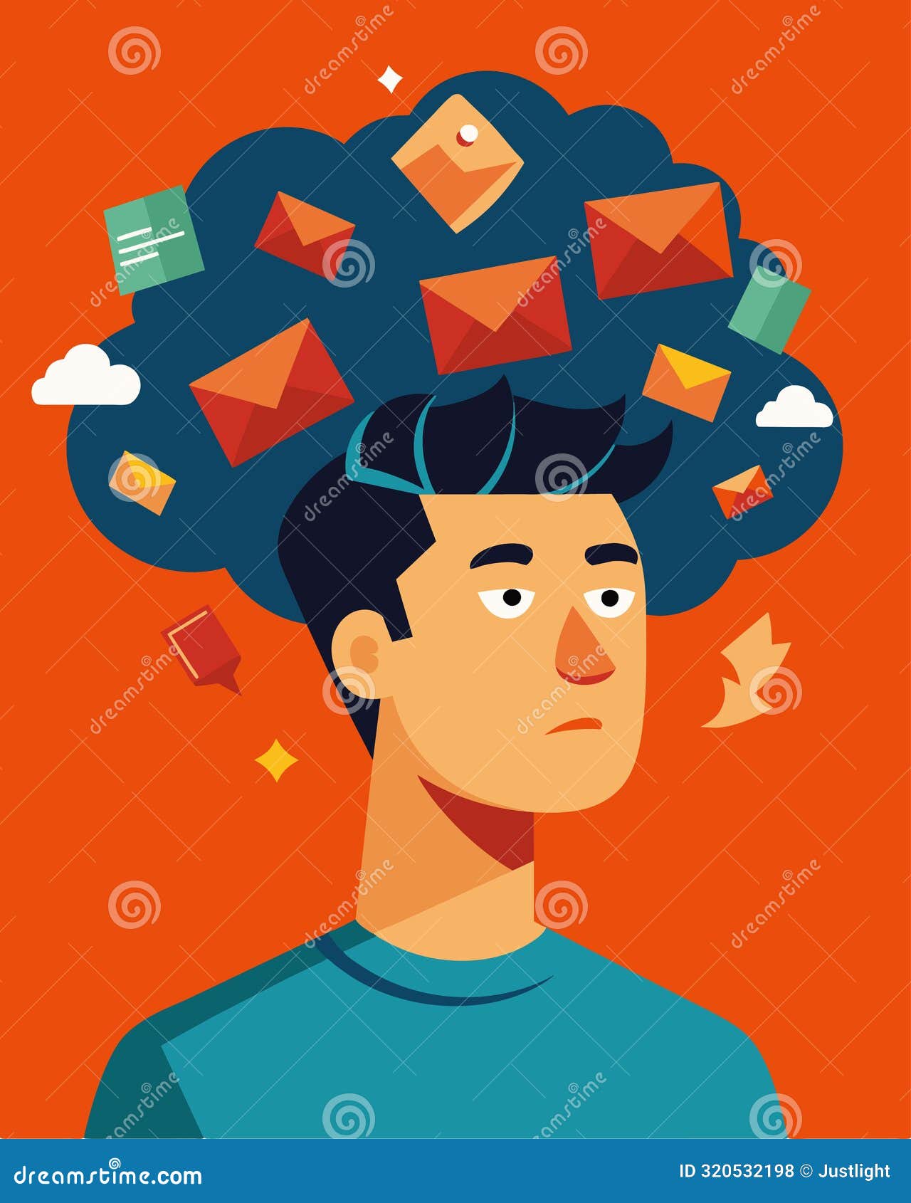 The Constant Barrage of Emails and Notifications Flooded His Mind ...