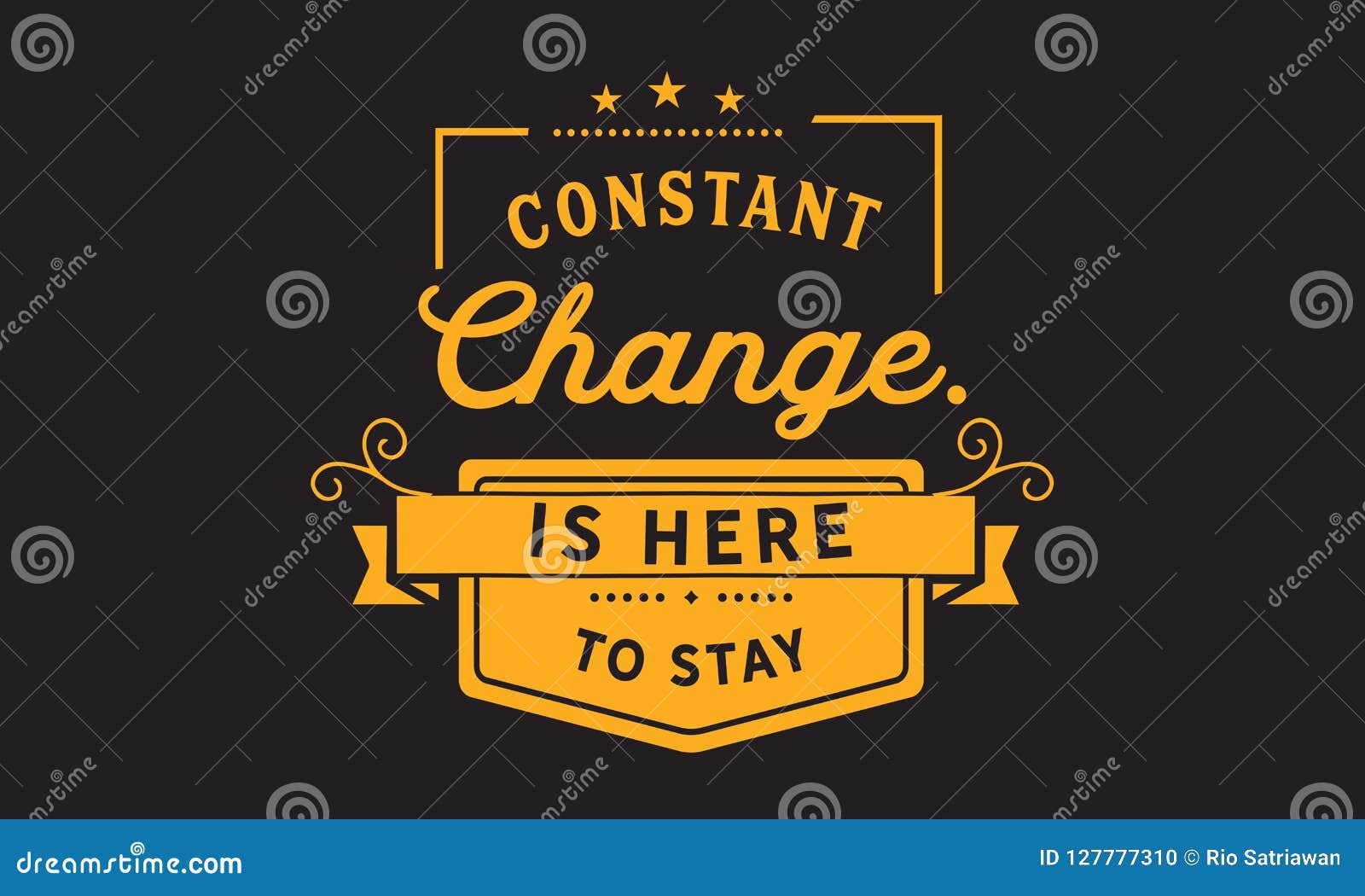 Constant Change is Here To Stay Stock Vector - Illustration of business ...