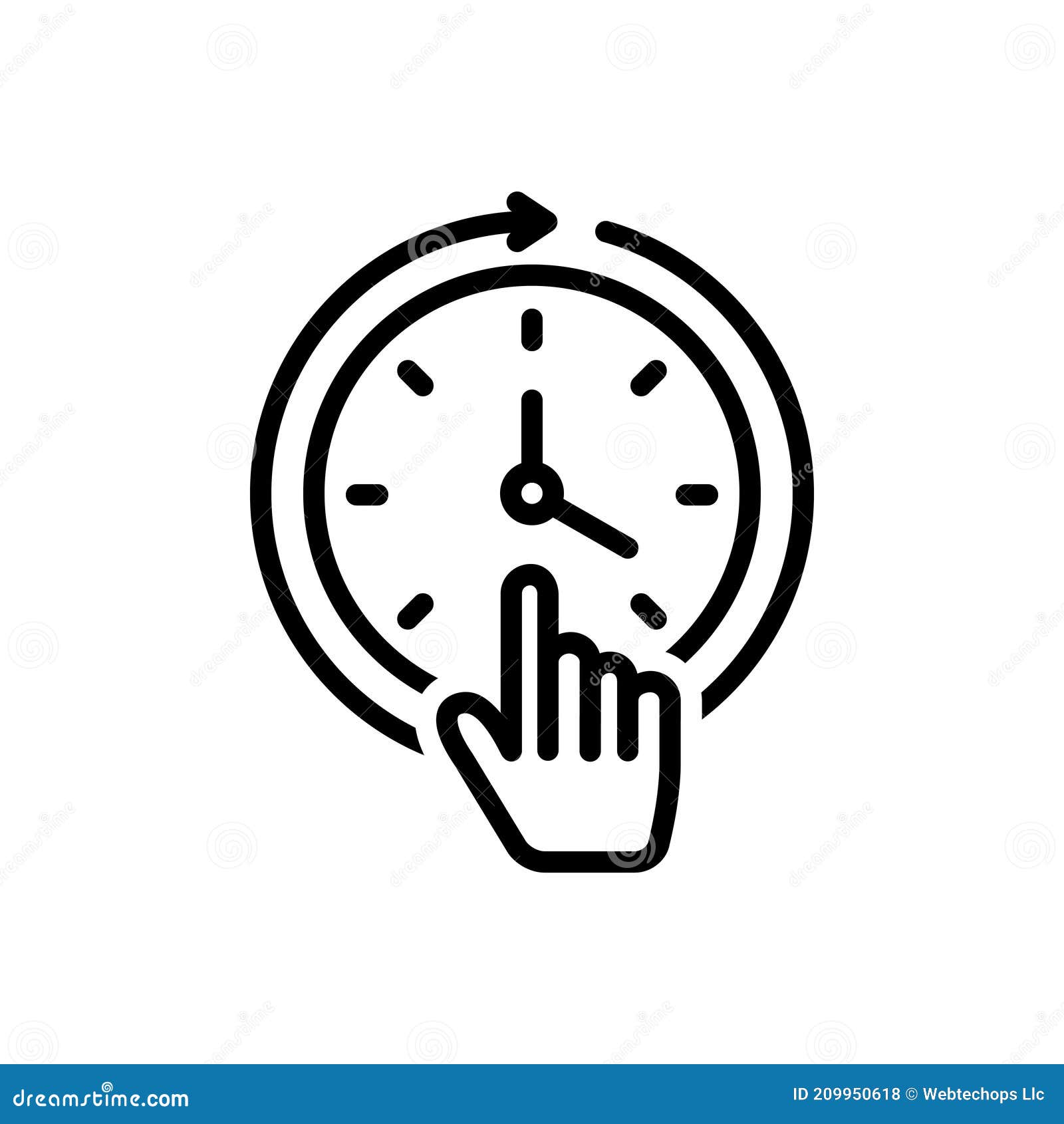 Black Line Icon for Constant, Continual and Consistent Stock Vector ...