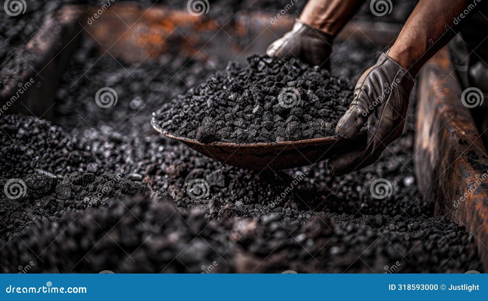 The Constant Movement and Flow of Coal a Neverending Cycle in the Hands ...