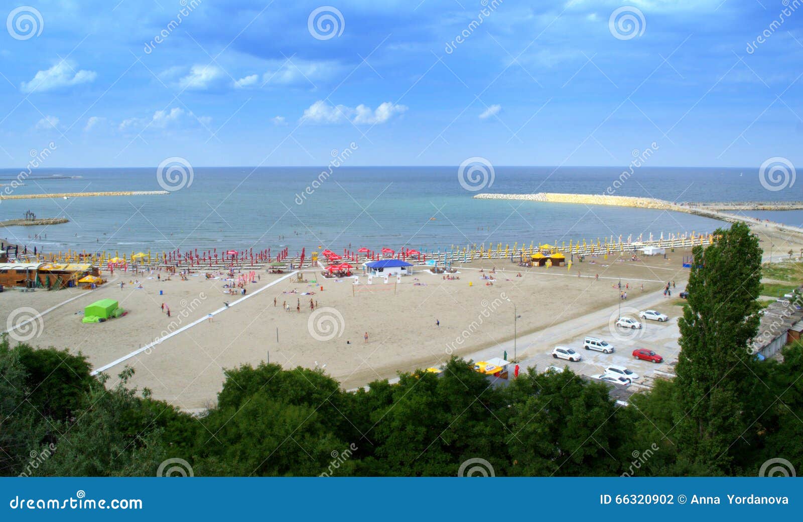 Constanta Beach Scenic View Editorial Photography - Image of look ...