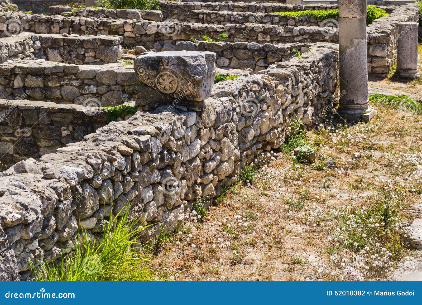 Constanta ruins stock photo. Image of ruins, stone, constanta - 62010382
