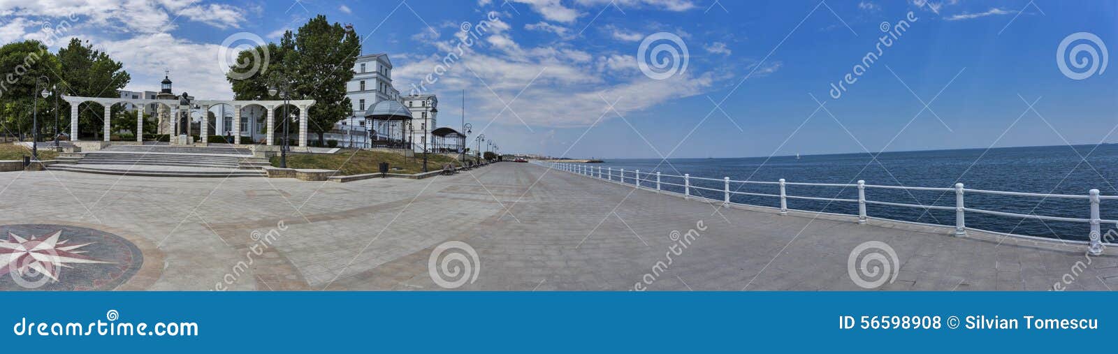 Constanta sea side stock photo. Image of panoramic, paved - 56598908