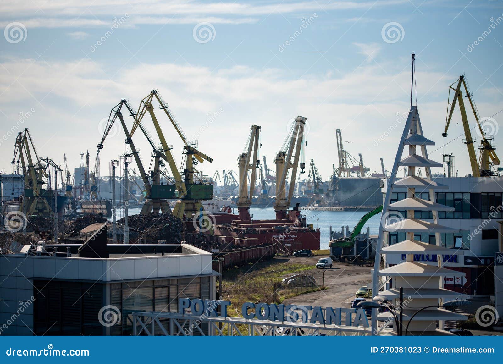 Constanta seaport stock image. Image of view, outside - 270081023
