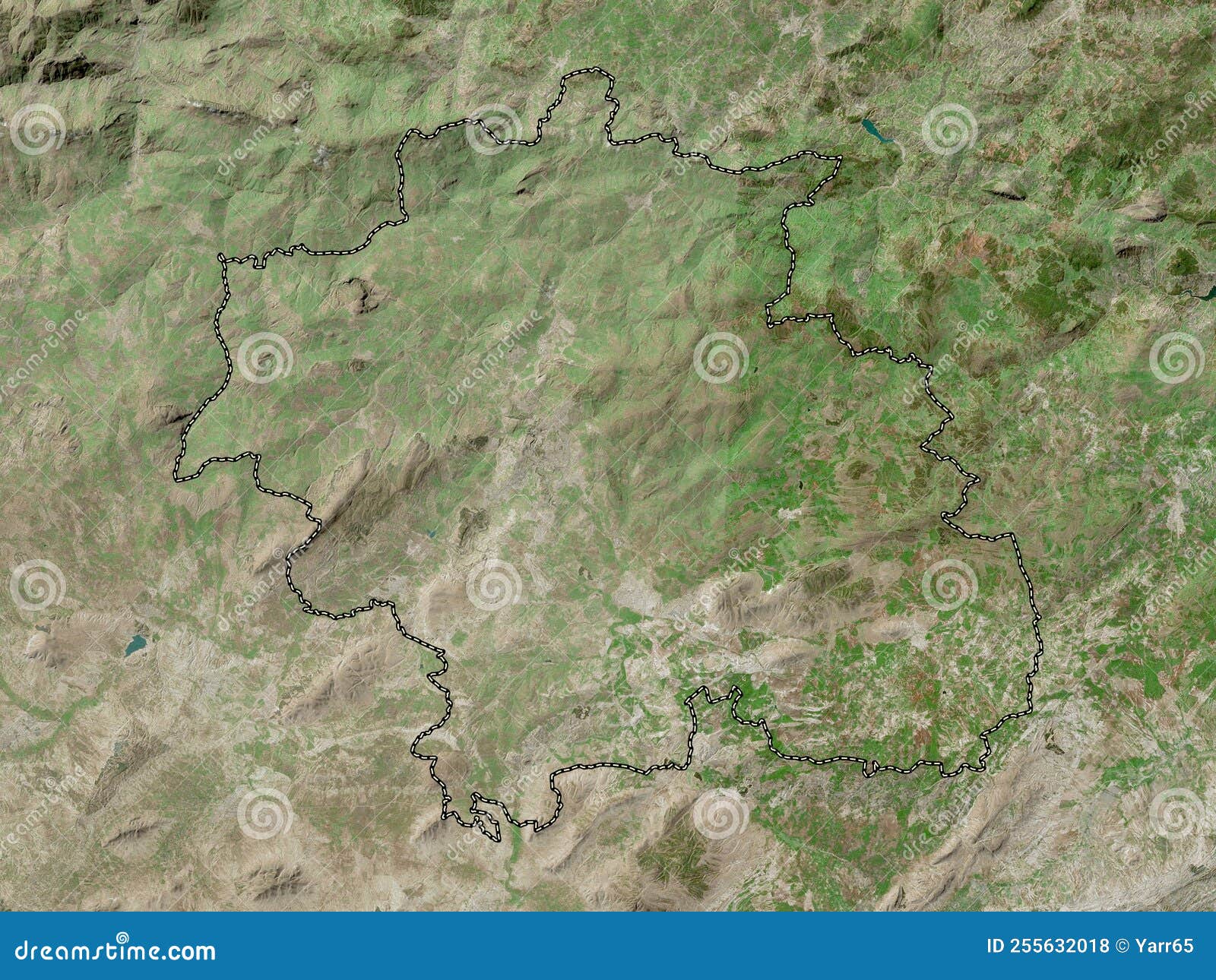 Constantine, Algeria. High-res Satellite. No Legend Stock Illustration ...