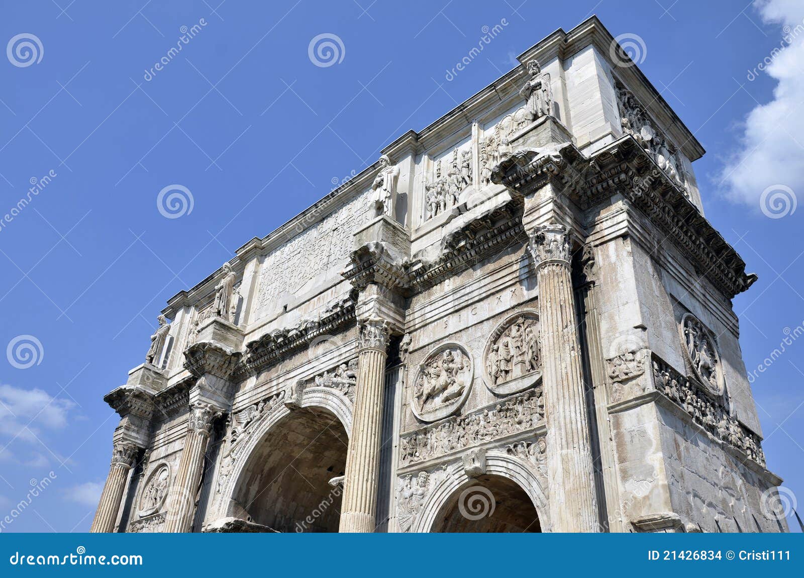 Constantine Arch stock photo. Image of rock, blue, constantino - 21426834