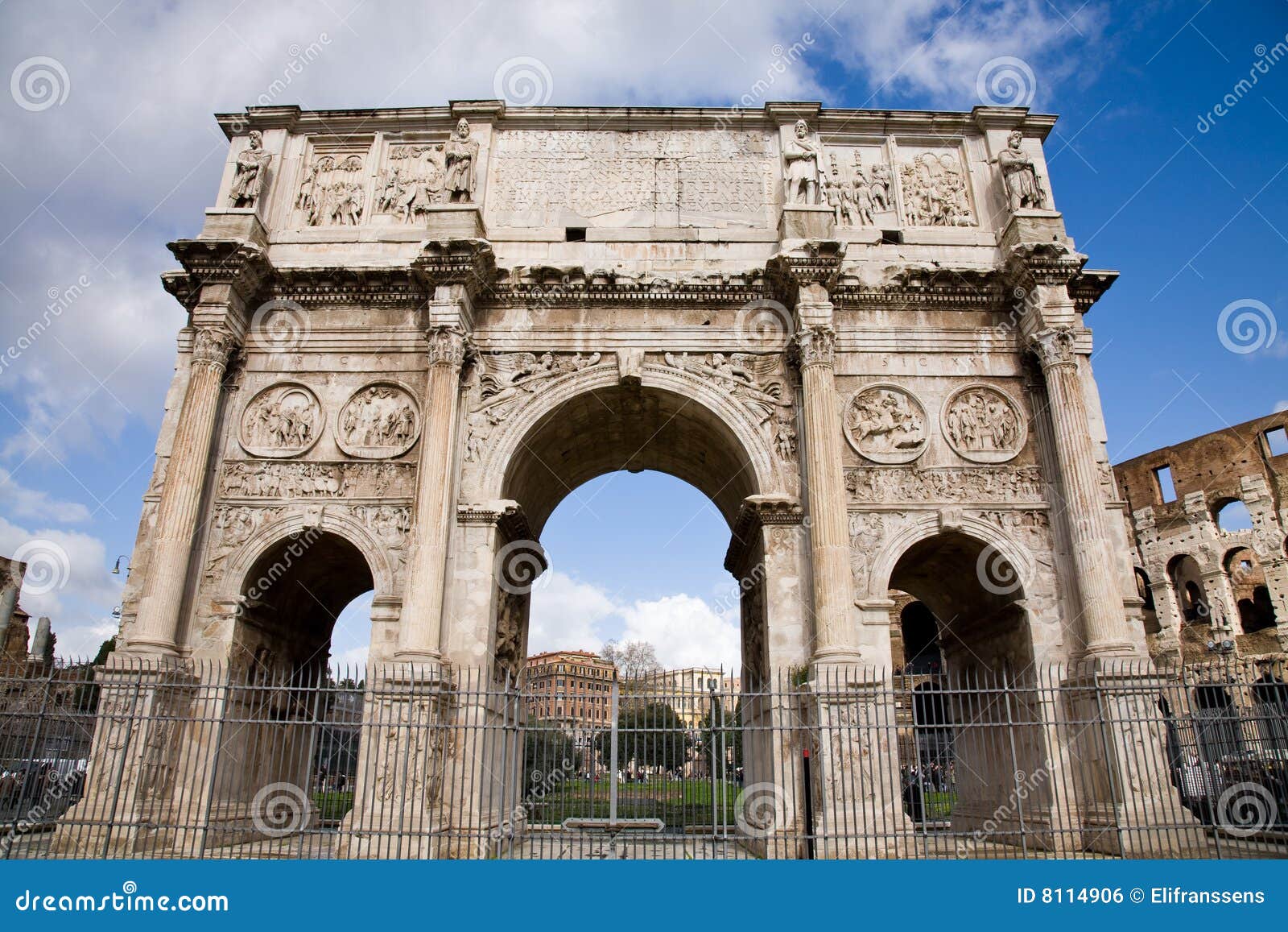 Constantine arch, Rome stock photo. Image of ancient, antique - 8114906