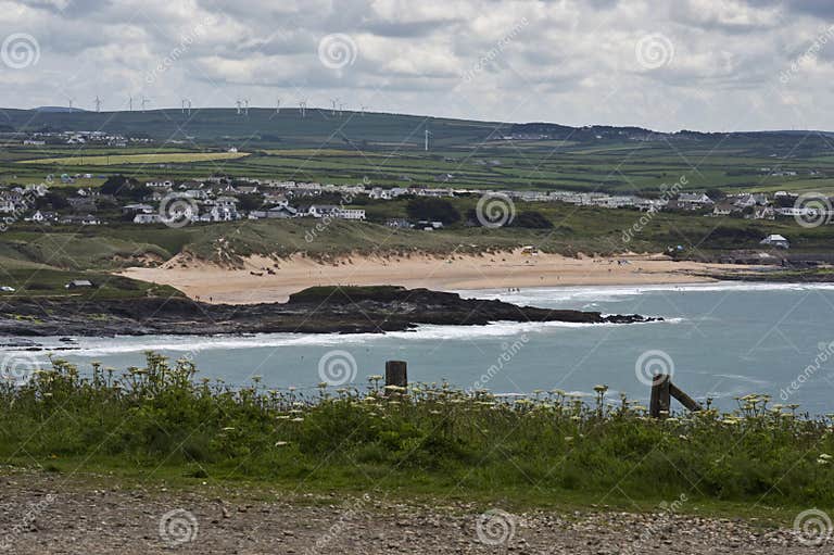 Constantine bay cornwall stock image. Image of cornwall - 43545339