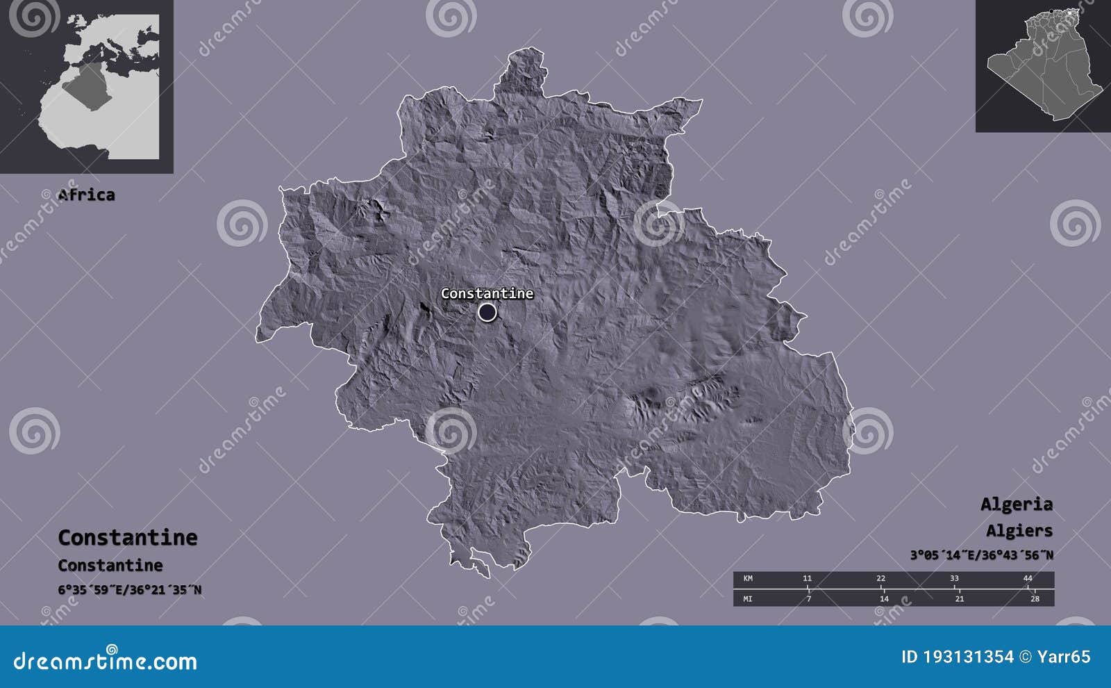Constantine, Province of Algeria,. Previews. Administrative Stock ...