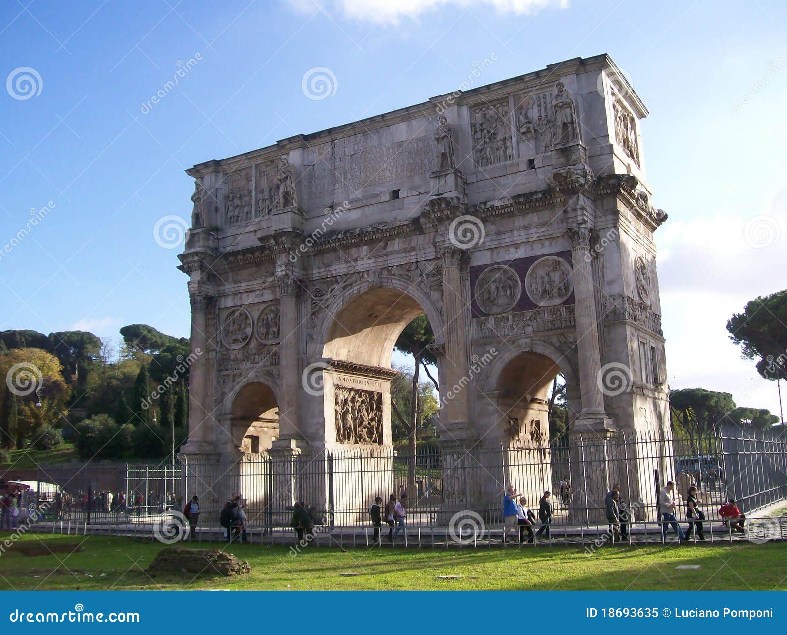 Constantine s arch editorial image. Image of italy, arch - 18693635