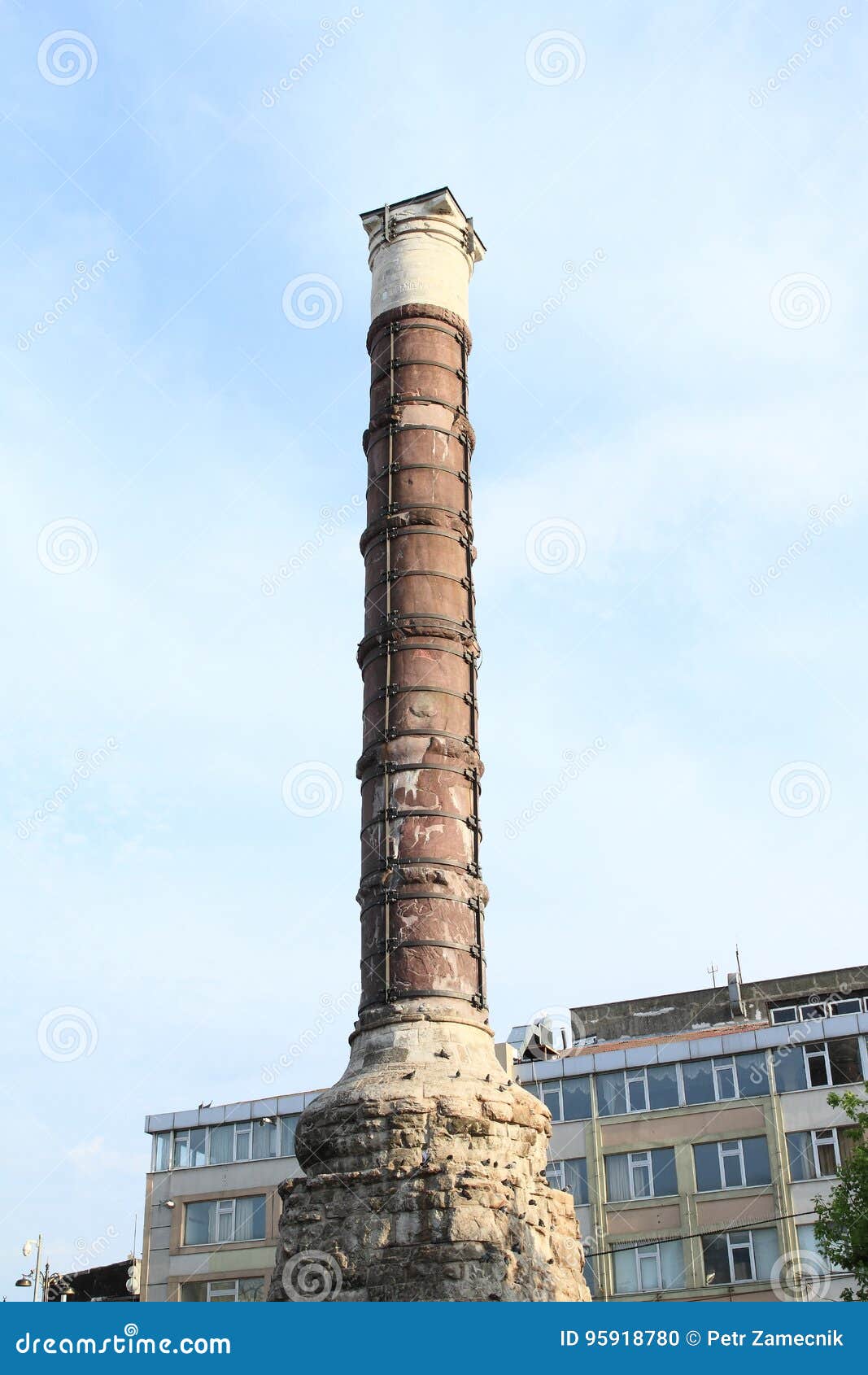 Constantine`s Column stock photo. Image of constantinopol - 95918780
