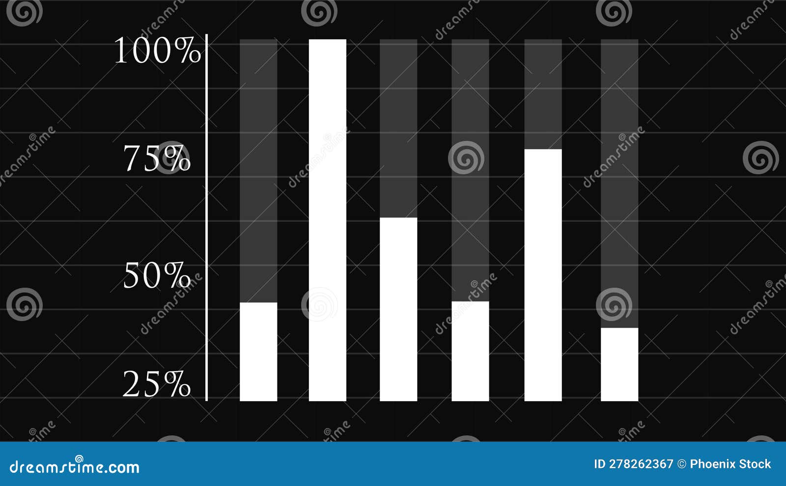 Constantly Changing Flickering Stock Graph. Stock Illustration ...