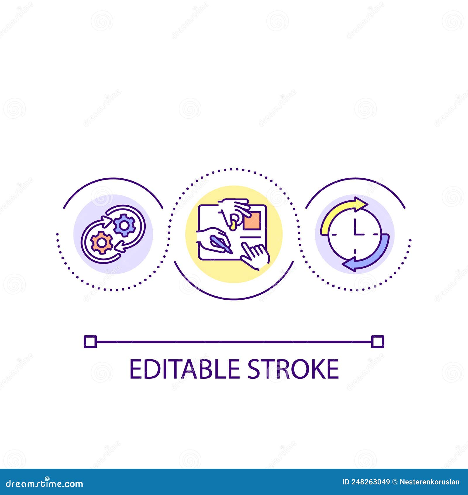 Constants Transformation Loop Concept Icon Stock Vector - Illustration ...
