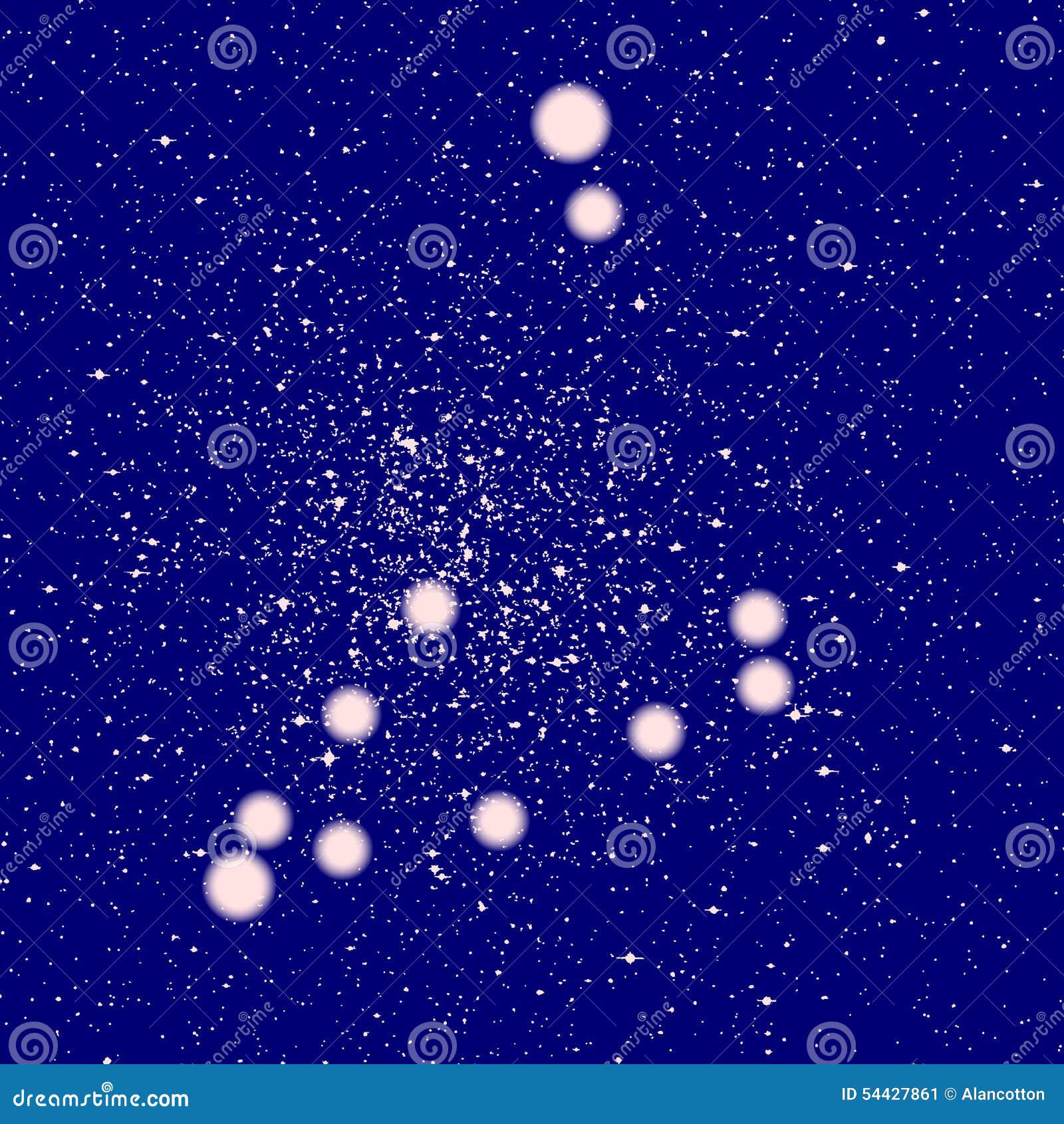 Constellatie van Steenbok stock illustratie. Illustration of ...