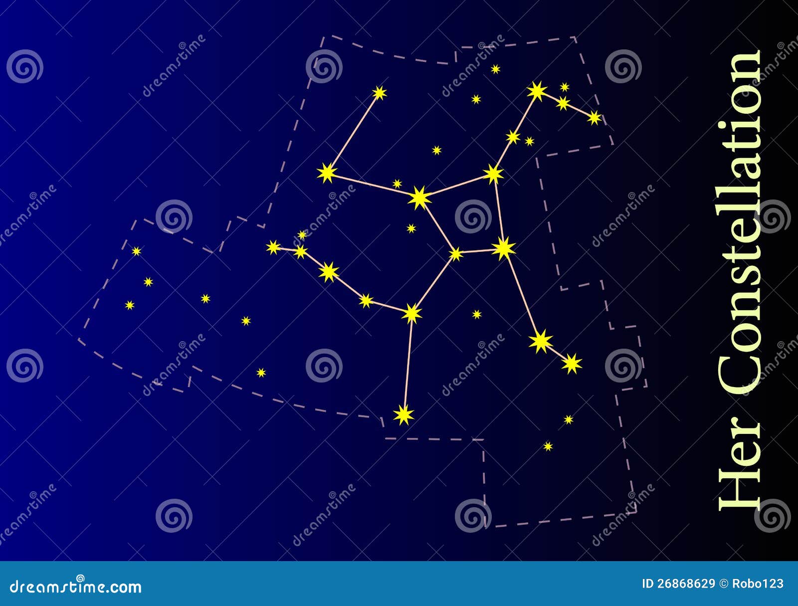 Constellation stock illustration. Illustration of night - 26868629