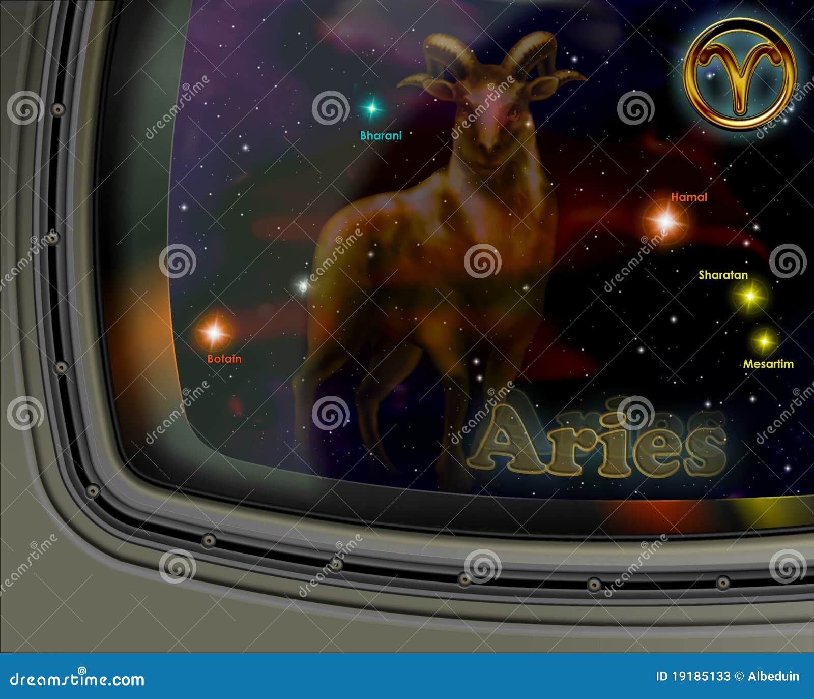 Constellation aries stock image. Image of monitor, wallpaper - 19185133