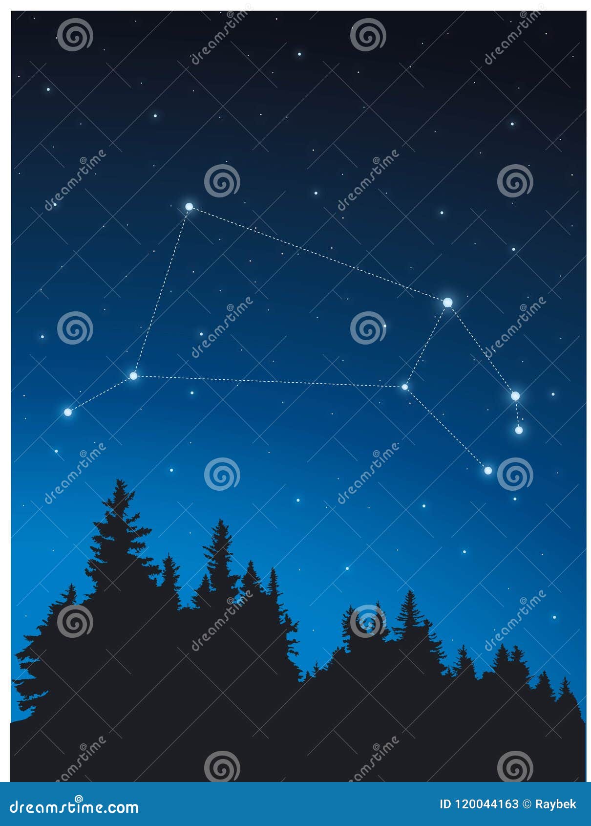 Constellation Aries stock illustration. Illustration of symbol - 120044163