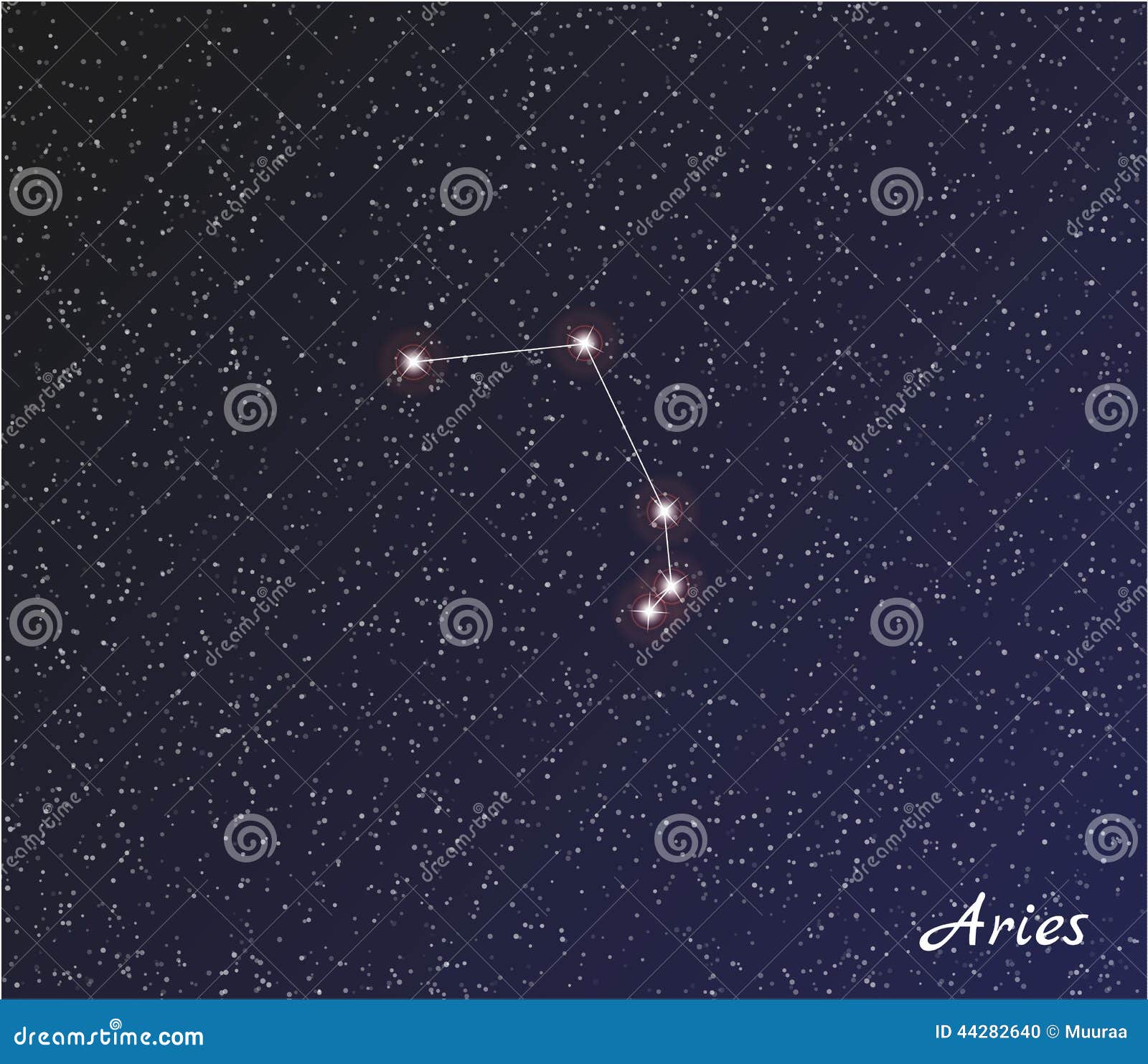 Constellation aries stock vector. Illustration of science - 44282640