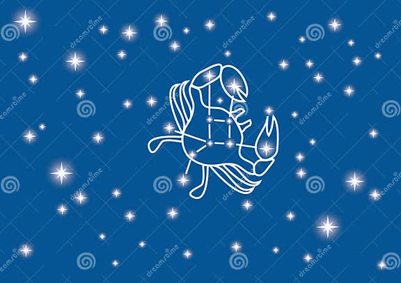 Constellation Cancer Stock Vector Illustration Of Astronomy 6455153