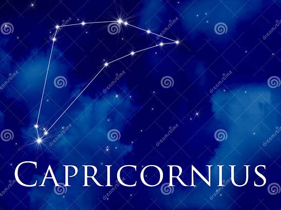 Constellation Capricornius stock illustration. Illustration of annual ...