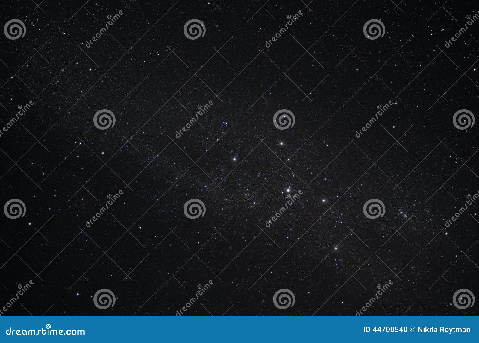 Constellation Cassiopeia and Our Galaxy the Milky Way Stock Photo ...