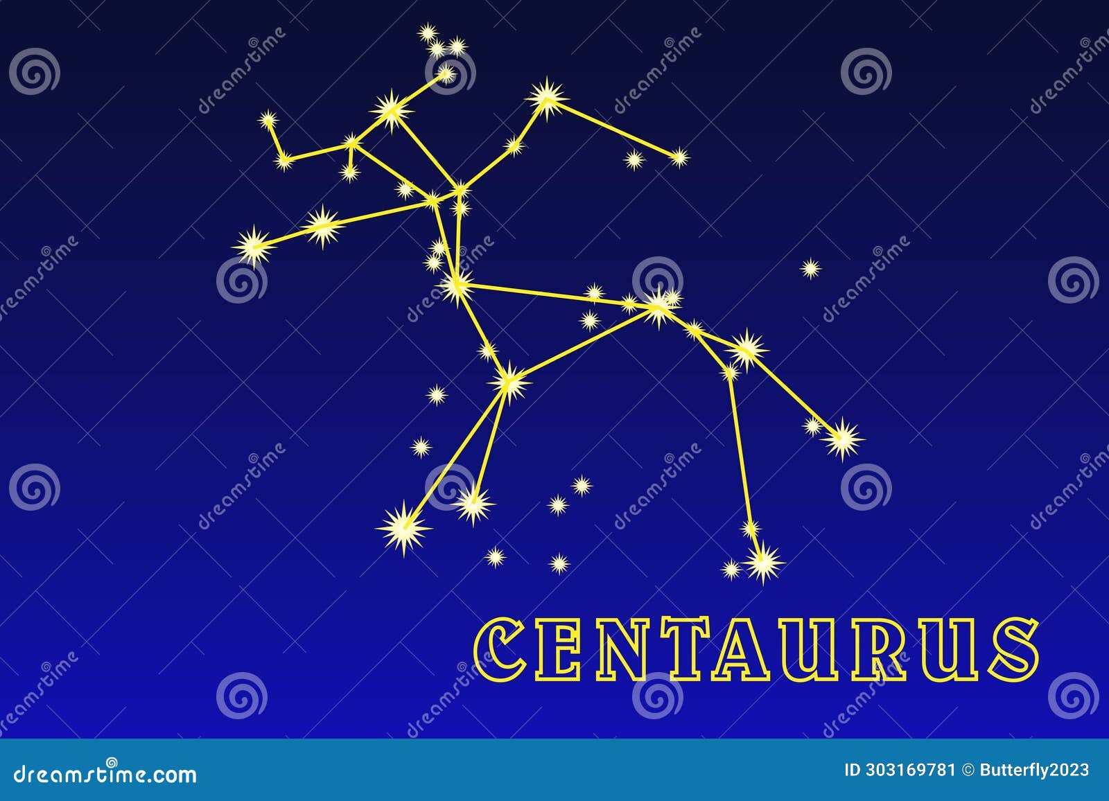 Constellation Centaurus stock vector. Illustration of presentation ...