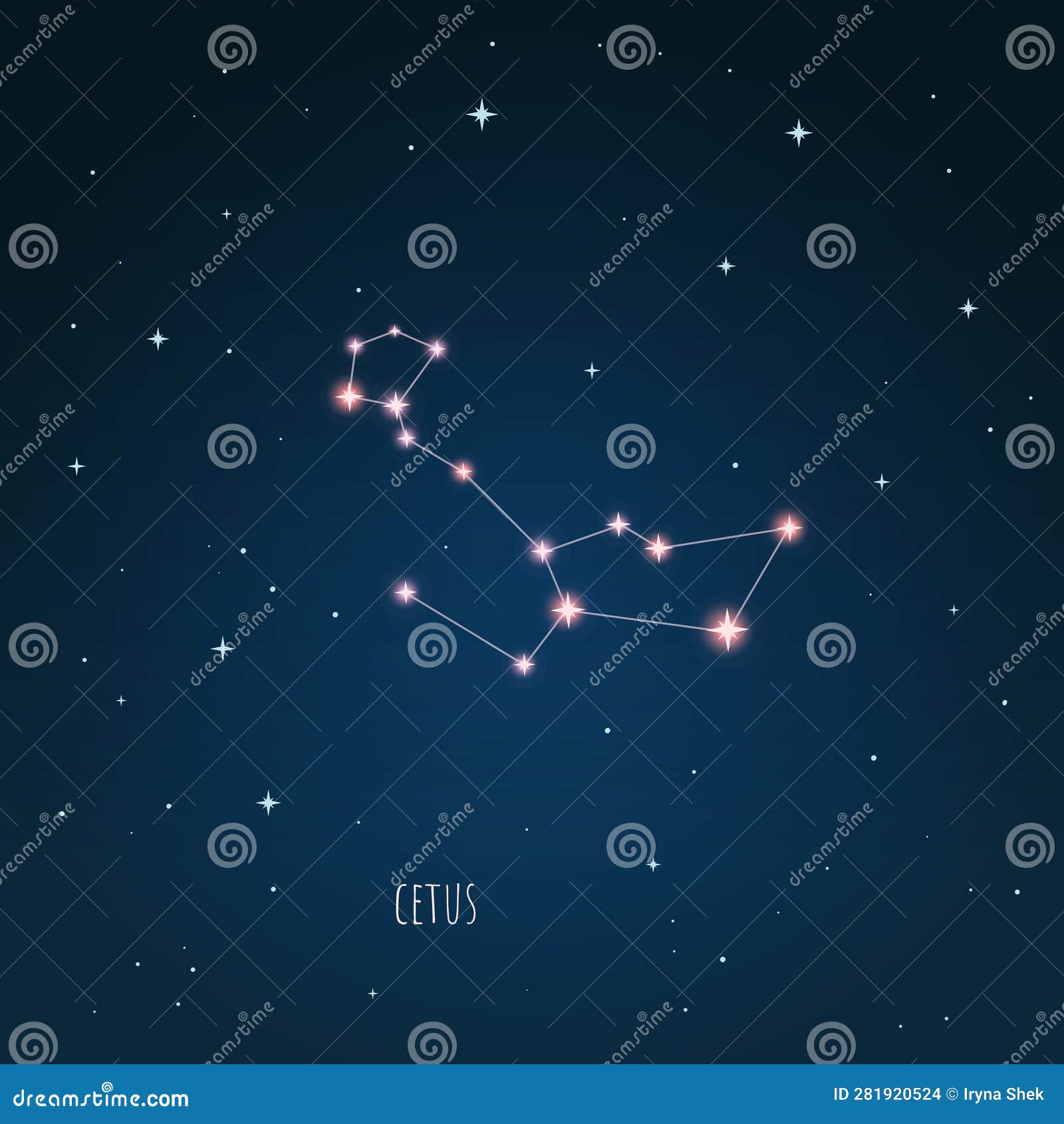 The Constellation Cetus Royalty-Free Stock Photo | CartoonDealer.com ...