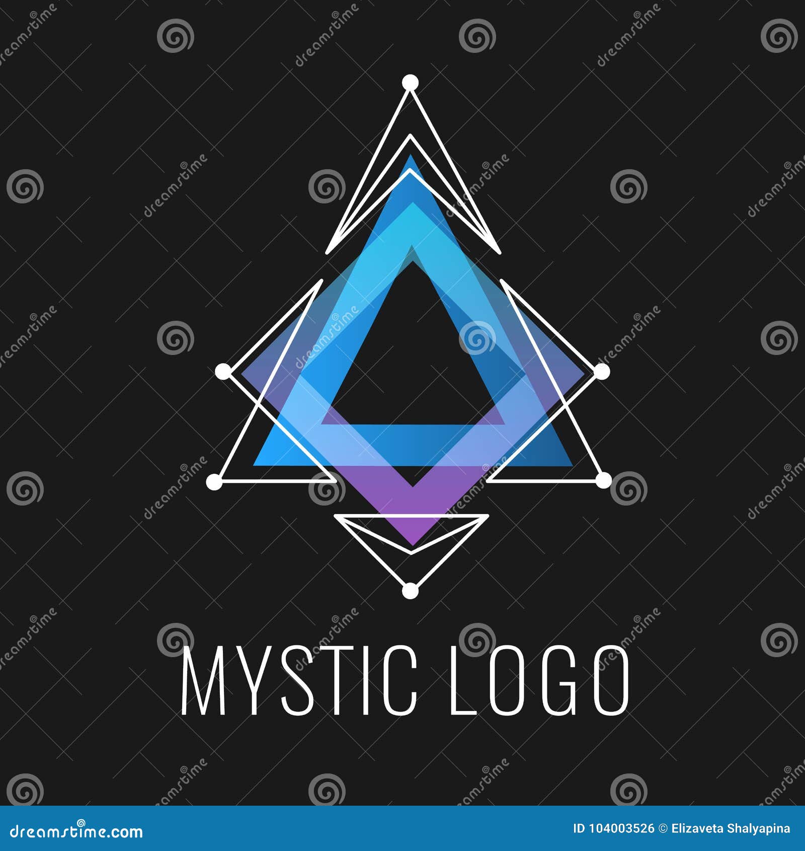 Constellation in the Cosmic Triangle Stock Vector - Illustration of ...