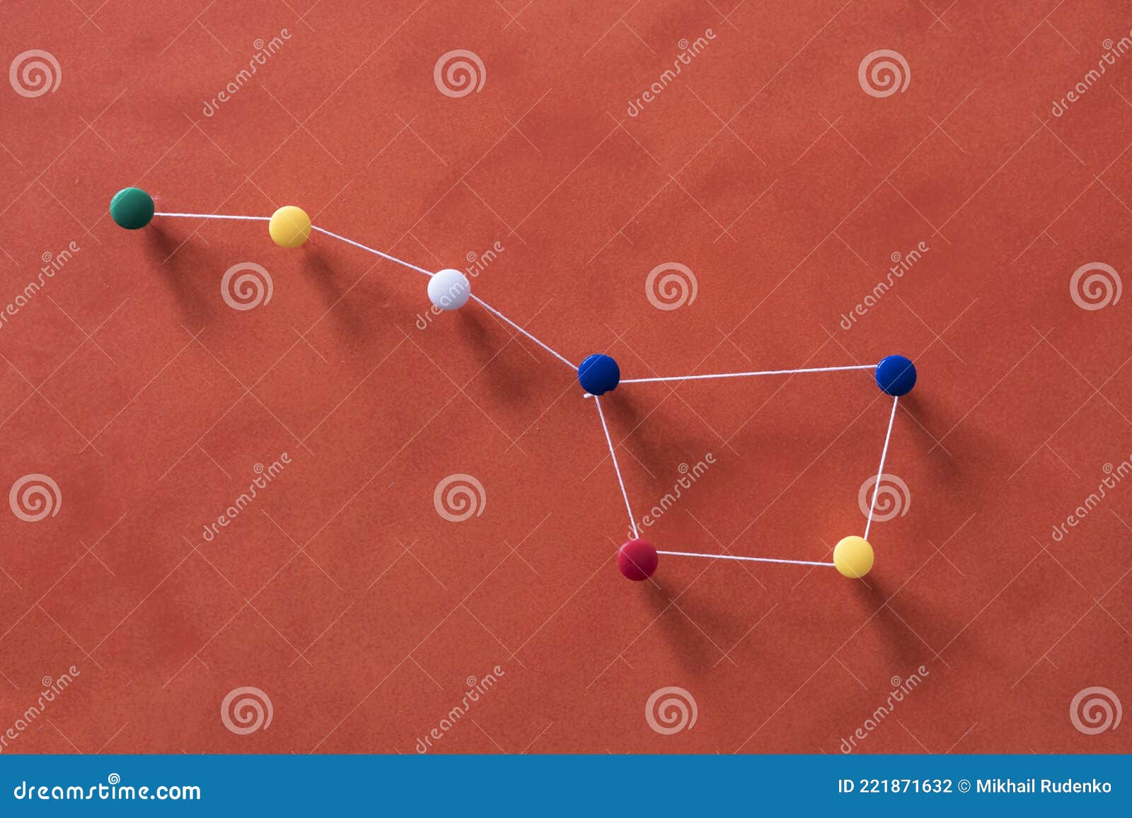 A Constellation Of Dots, Resembling Stars Or Data Points, Intersects ...