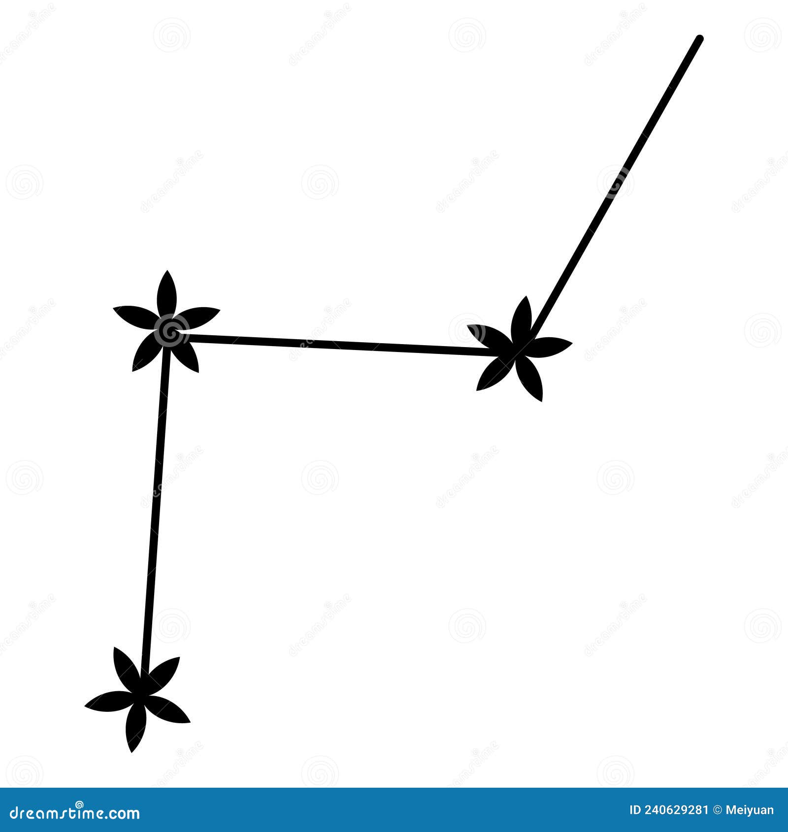 Constellation Doodle Vector Illustration. Hand Drawn Style Stock Vector ...