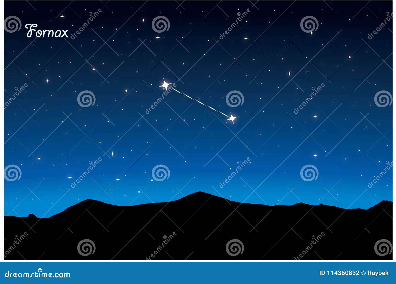 Fornax Star Constellation, Furnace Constellation Royalty-Free Stock ...