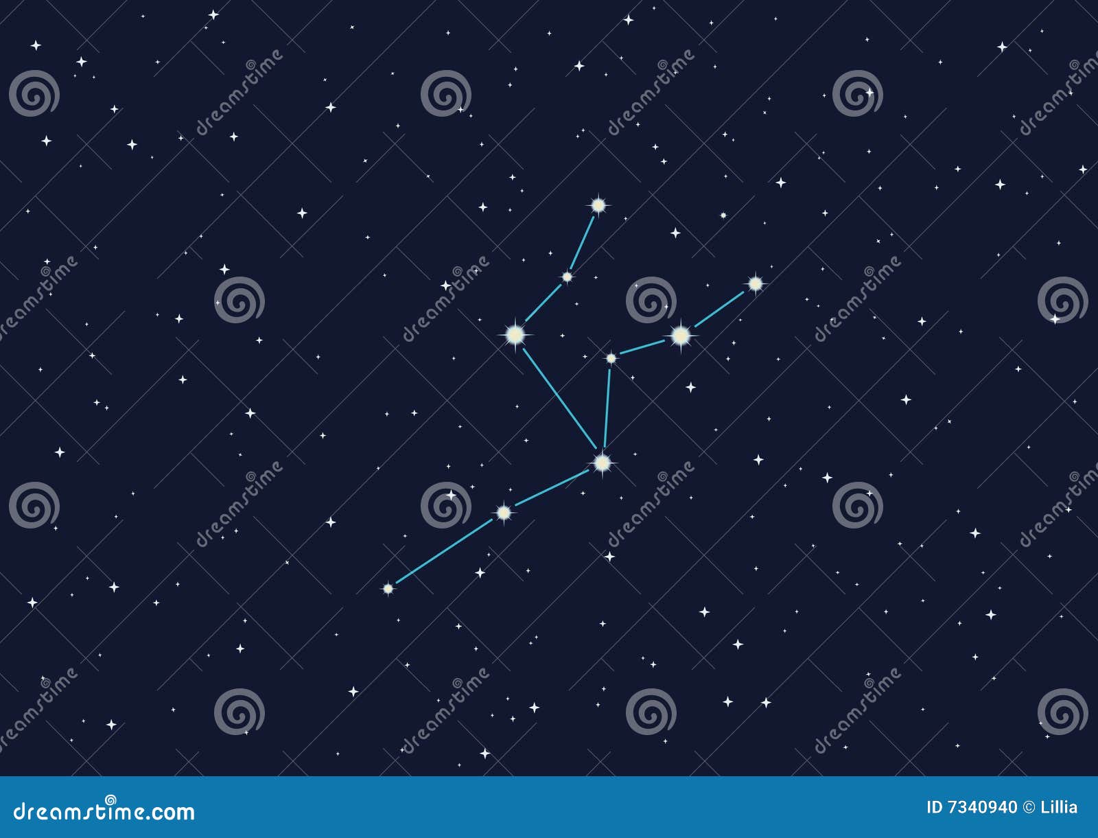 Constellation Giraffe stock vector. Illustration of twilight - 7340940